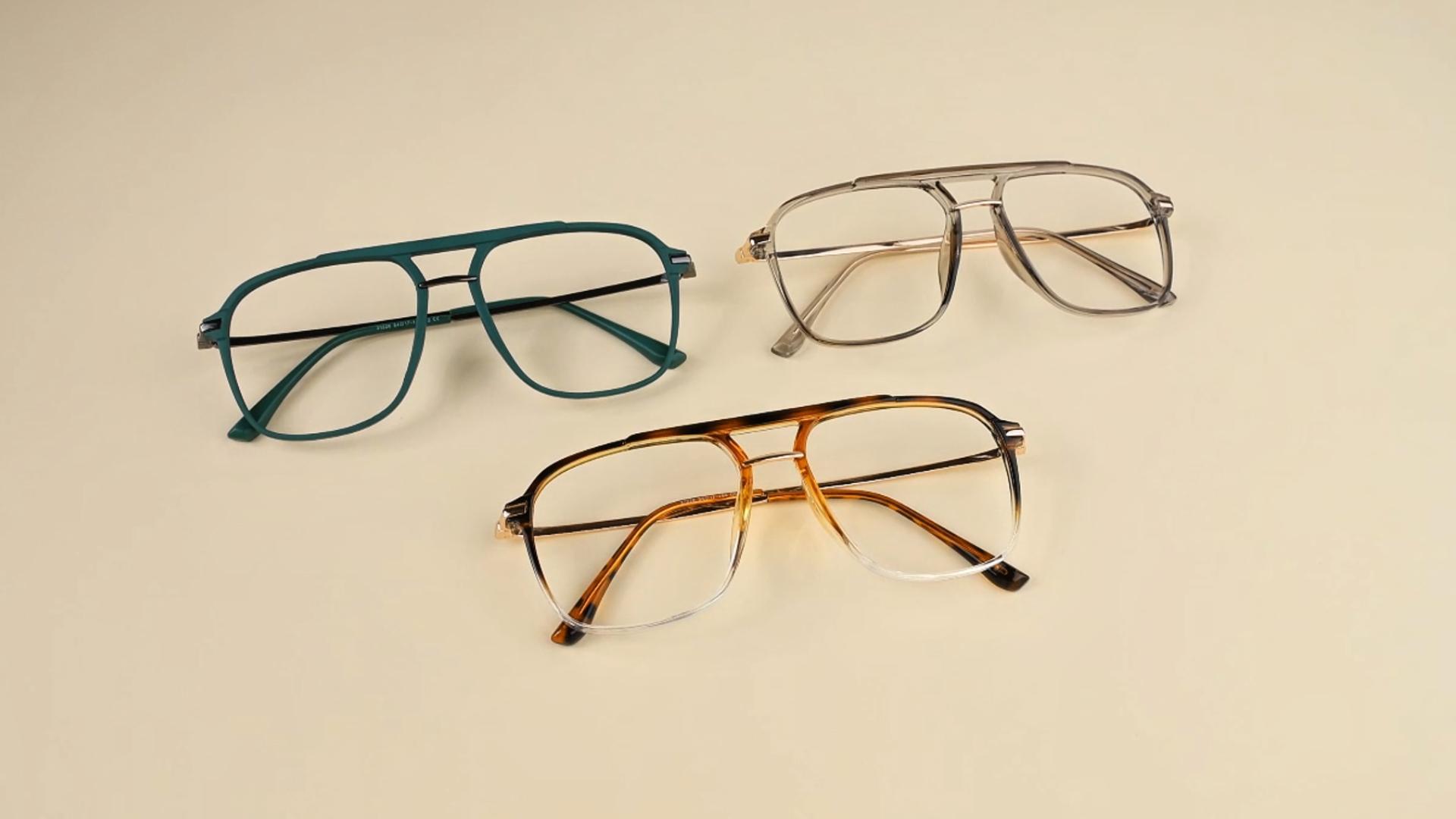 Percival Aviator Green Eyeglasses | Fytoo Optical