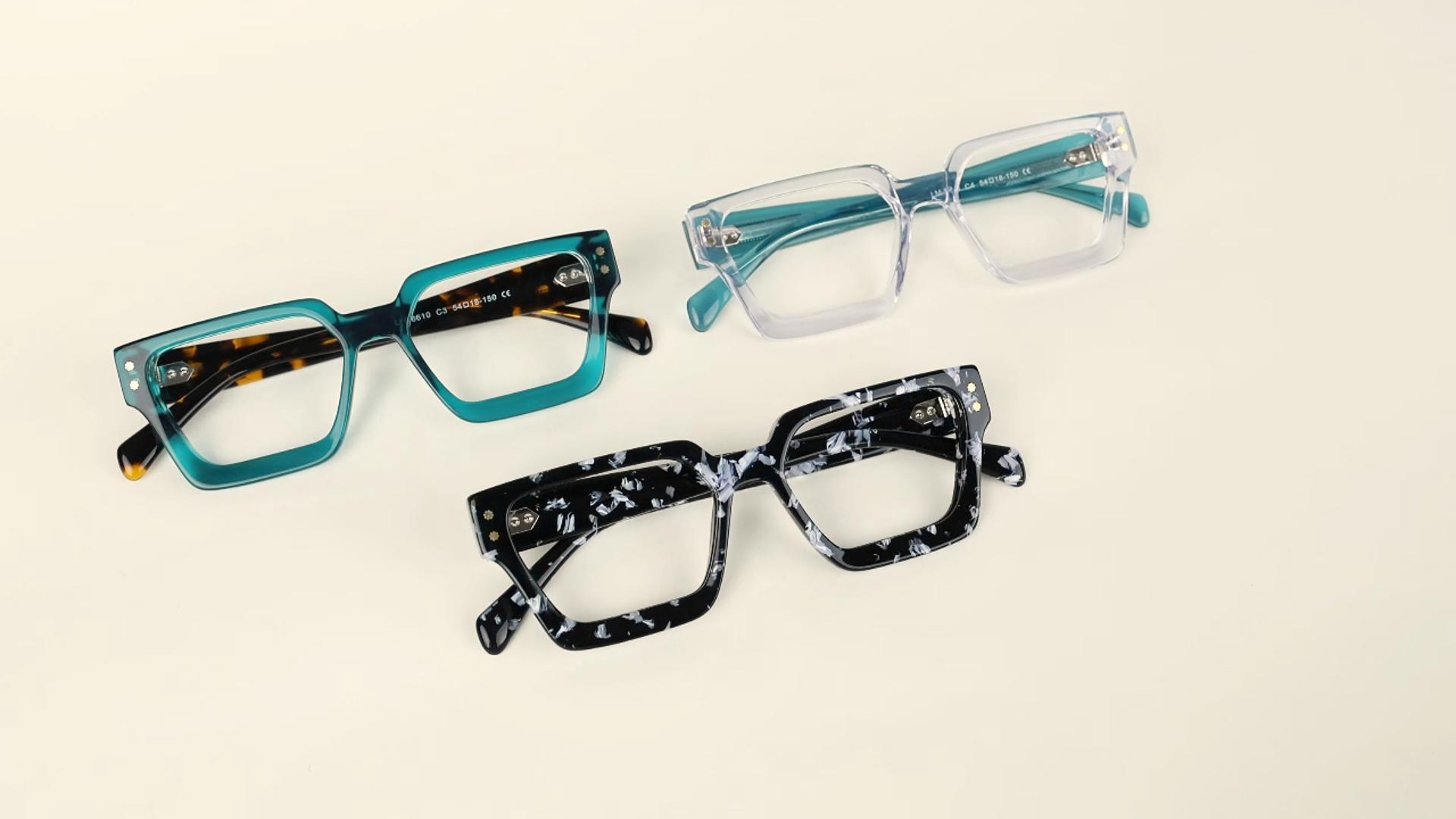 Caelum Geometric Green Eyeglasses | Fytoo Optical