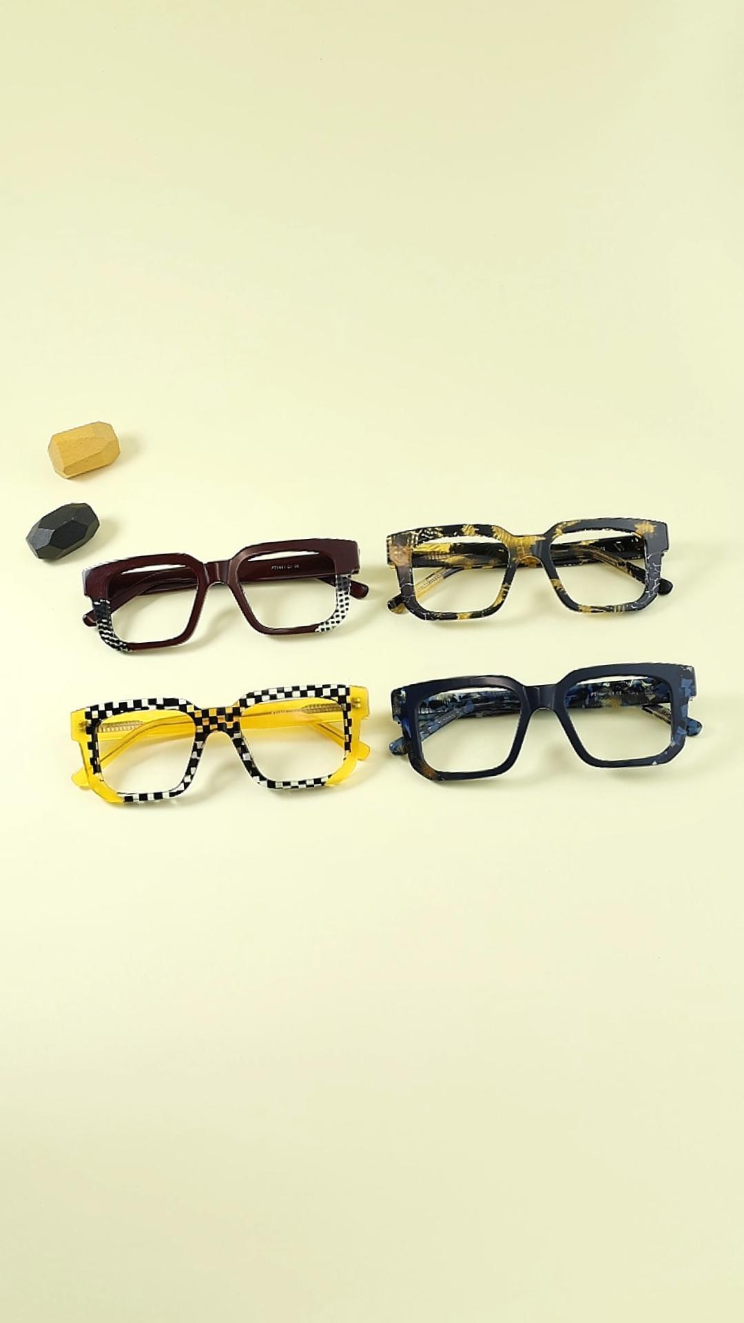 Lucienne Square Two Tone Eyeglasses | Fytoo Optical