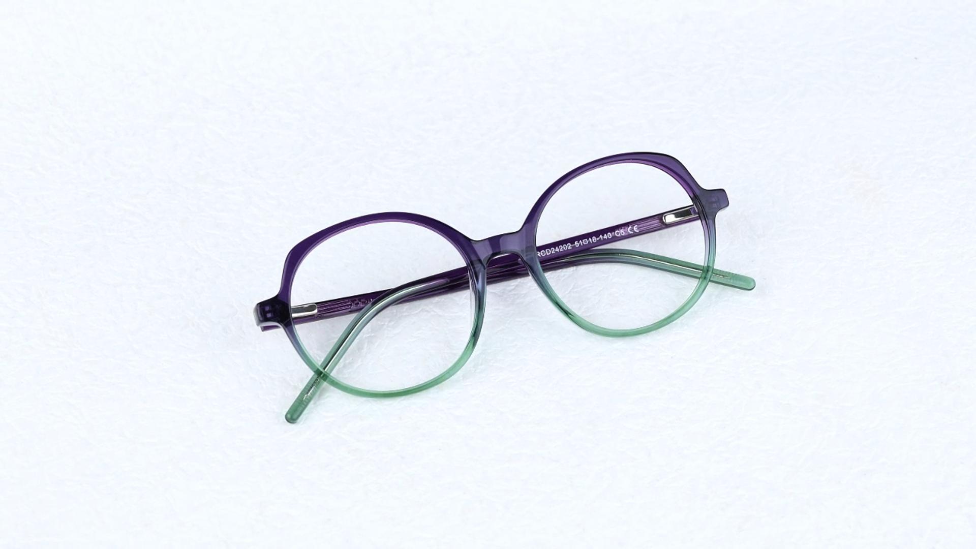 Zephyra Round Two Tone Eyeglasses | Fytoo Optical