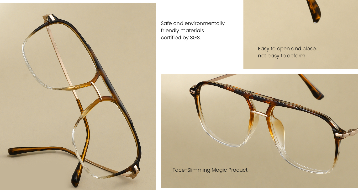 Percival Aviator Grey Eyeglasses | Fytoo Optical