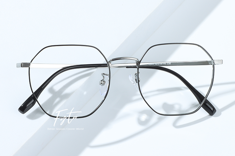 Titanium Full Rim Glasses, Round Frames | Fytoo Optical