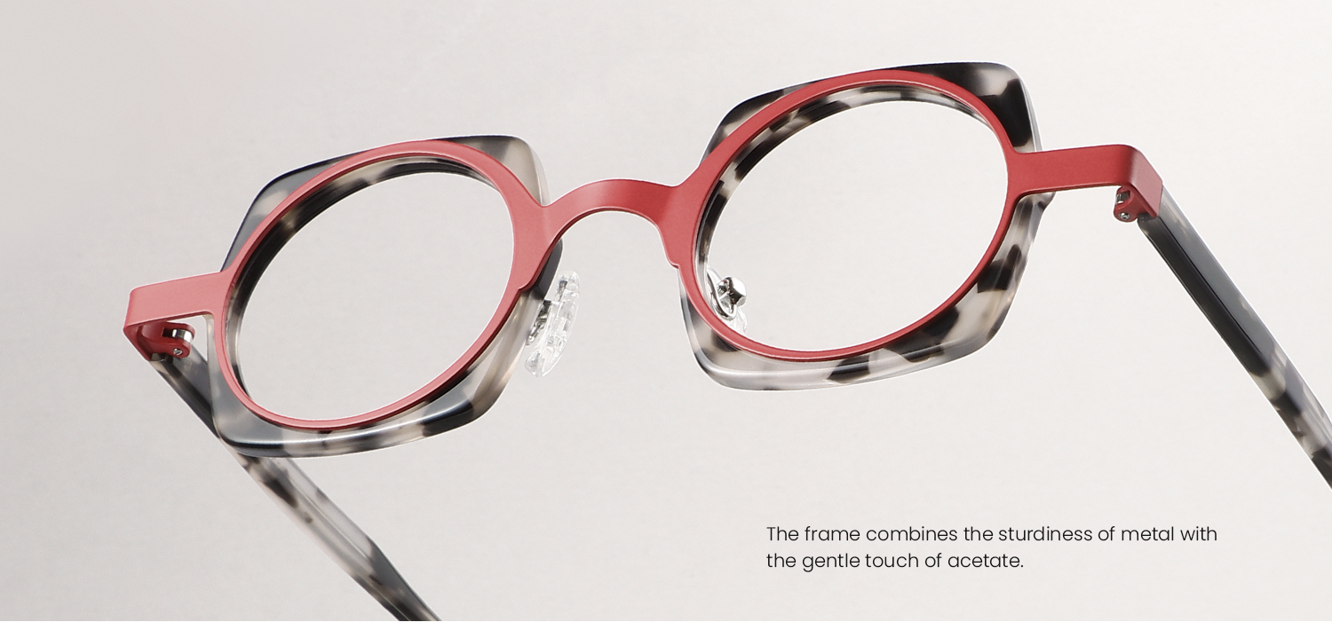 Fiora Square Two Tone Eyeglasses | Fytoo Optical